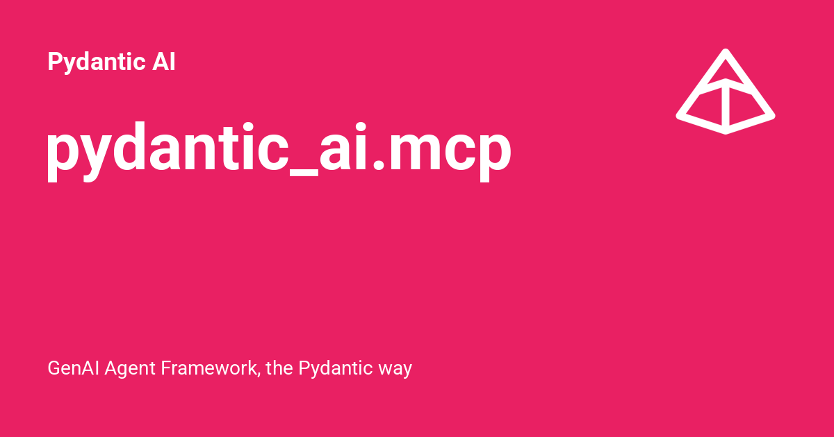 pydantic_ai.mcp - Pydantic AI