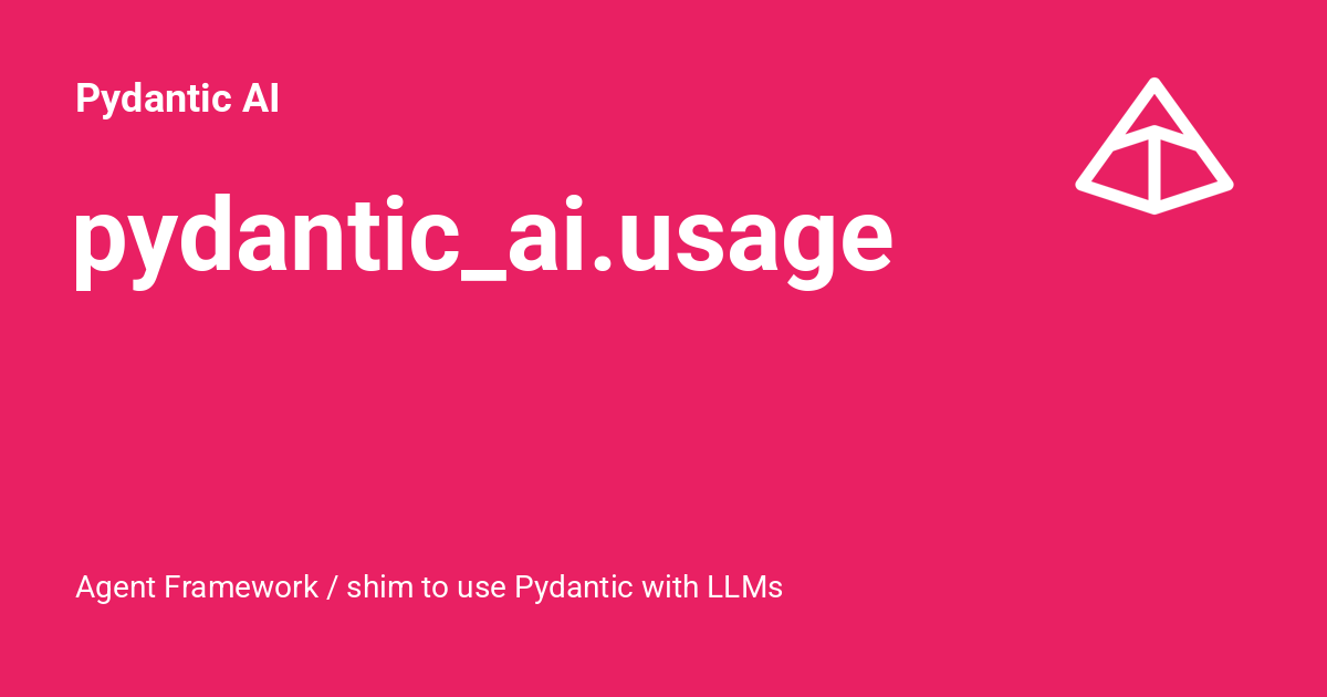 pydantic_ai.usage - PydanticAI pydantic_ai.usage - PydanticAI
